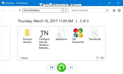 Restore Previous Versions Of Files Folders And Drives In Windows 10
