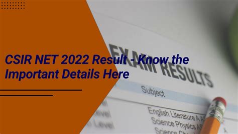ppt csir net 2022 result know the important details here powerpoint
