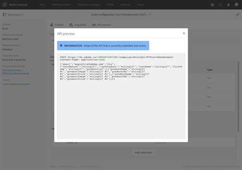 configuring a transactional event adobe campaign