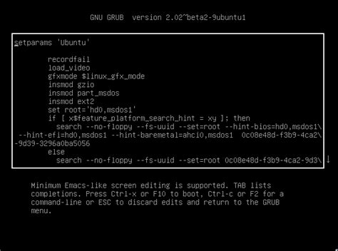 Grub2 Ubuntu 14 Server Edition How To Boot Into Single User Mode