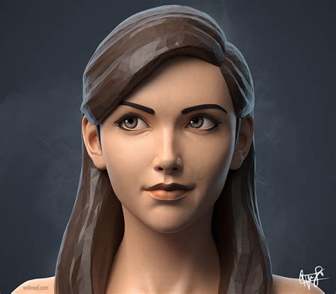 3d Model Design Woman By Yuditya Afandi 3