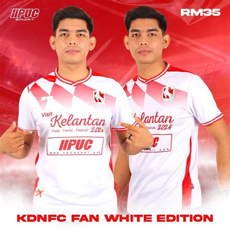 Kelantan Darul Naim Fan Edition 2024 Putih Mens Fashion Activewear
