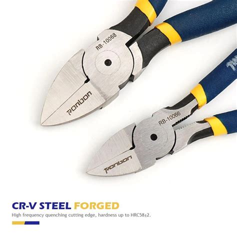 Badu Bg Клещи за диагонално рязане 5 6 инча Инструмент за оголване на проводници Страничен нож