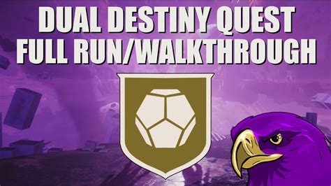 Dual Destiny Full Exotic Quest Mission Gameplay Plus Walkthrough