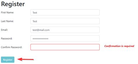Angular Custom Validators And Error Handling With Aspnet Core Identity