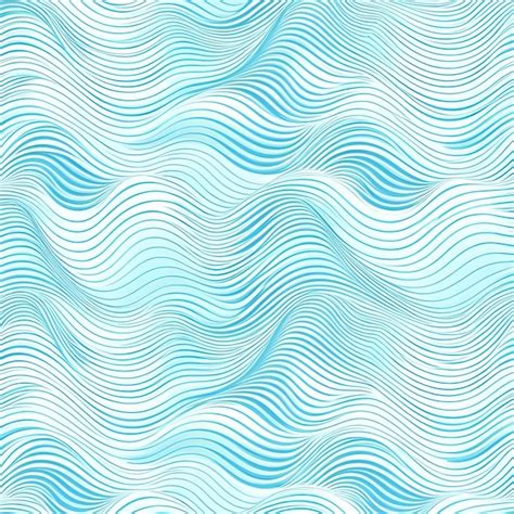 Premium Vector Seamless Tile Pattern Of Abstract Waves On A Light