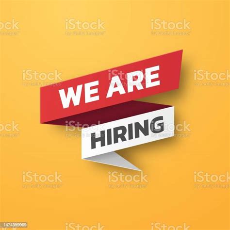 เรากําลังจ้างป้ายฉลาก การว่าจ้างเปิดรับสมัครงานว่างแม่แบบป้ายชื่อข้อมูลการออกแบบ สติ๊ก ภาพประกอบ