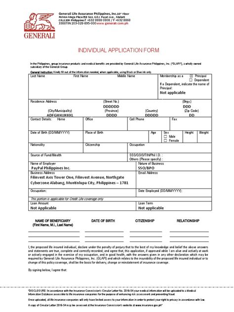 Life Insurance Beneficiary Designation Form Generali Pdf Insurance Life Insurance