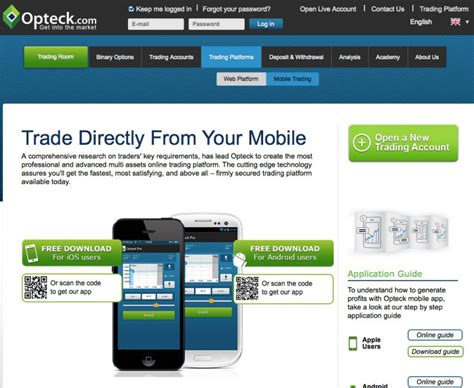 Opteck Platform Canadian Binary Options
