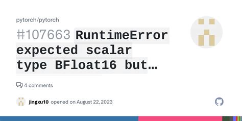 `runtimeerror Expected Scalar Type Bfloat16 But Found Float` With `torchnntransformerencoder