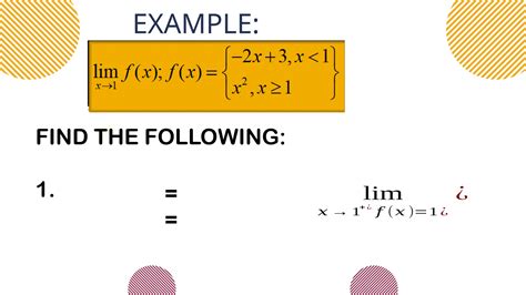 UNDERSTANDING ONE SIDED LIMIT Power Point PPT