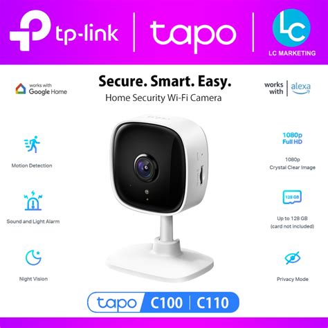 Tp Link Tapo C100 C110 Home Security Wireless Wifi Smart Security การเฝ้าระวังกล้อง Ip กล้อง