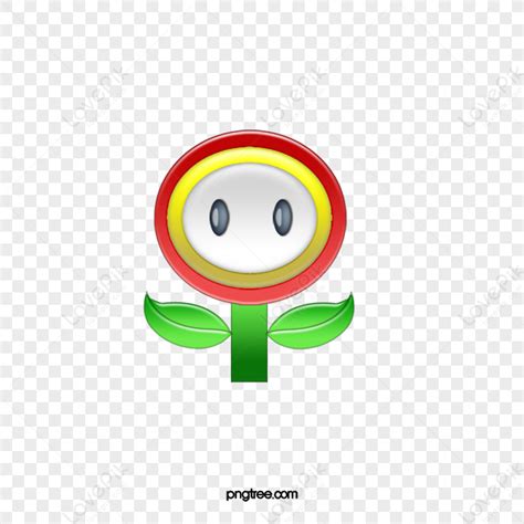 スーパーマリオ造型 イラスト， マリオ 花 3d フリー素材 透過 Lovepik