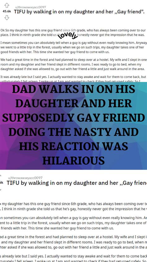 Dad Walks In On His Daughter And Her Supposedly Gay Friend Doing The