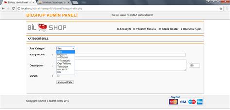 Php Pdo Ile Sınırsız Alt Kategori Oluşturma Bilgi Teknolojileri Eğitim Merkezi