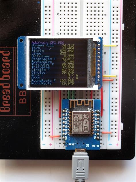 St7735 Wemos D1 Mini Connect Displays Arduino Forum
