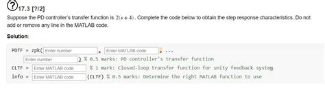 Solved Question Consider The Third Order Transfer Chegg