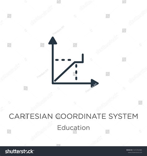 Cartesian Coordinate System Icon Vector Trendy Stock Vector Royalty