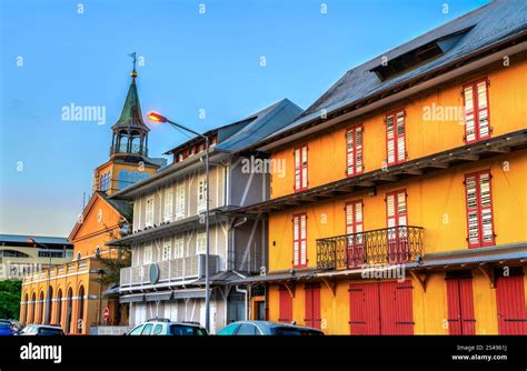 Traditional Architecture Of The Old Town Of Cayenne The Capital Of