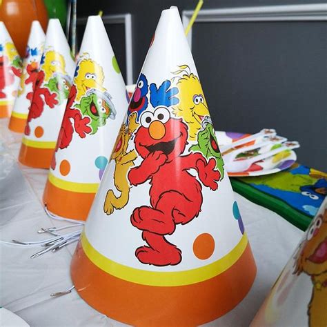 Elmo Birthday Party Supplies Packsesame Street Party Etsy Birthday