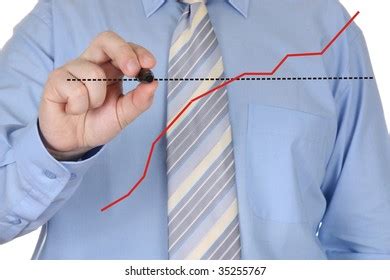 Businessman Hand Showing Graph Stock Photo Shutterstock