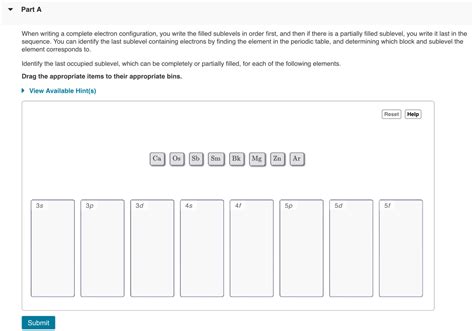 Solved When Writing A Complete Electron Configuration You
