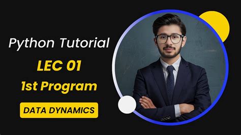 our first python program python tutorial lec 01 youtube
