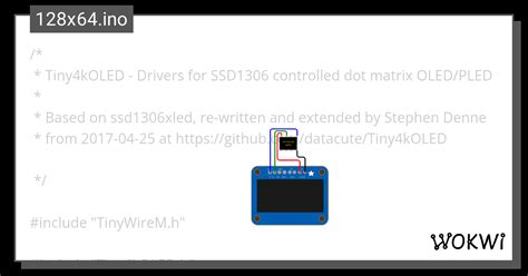 MH Attiny88 With OLED 2 Wokwi ESP32 STM32 Arduino Simulator
