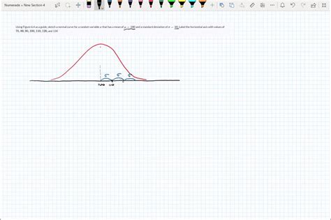 Solved Using Figure 64 As A Guide Sketch A Normal Curve For A Random