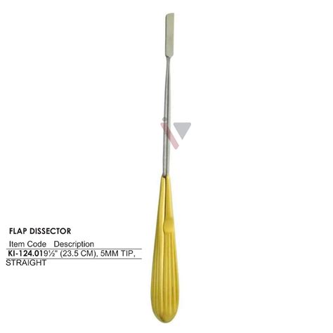 Straight Flap Dissector 9 2 1 5 Mm Tip For Undermining