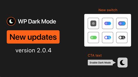 Wp Dark Mode New Updates Version 204 Wppool