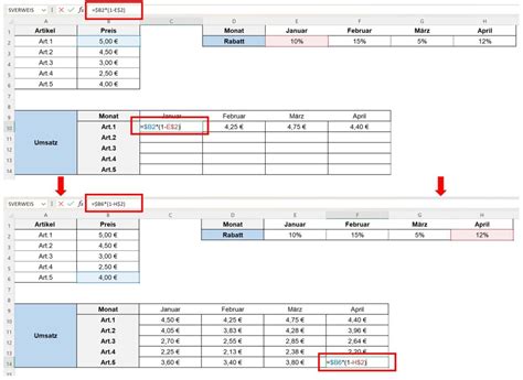 excel formel wert fixieren so bleibt der zellbezug konstant