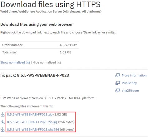 Process To Download And Restore IBM WebSphere Application Server Fix Pack Repositories To The