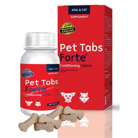 Pet Tabs Forte Vitamin & Mineral Supplement for Dogs & Cats