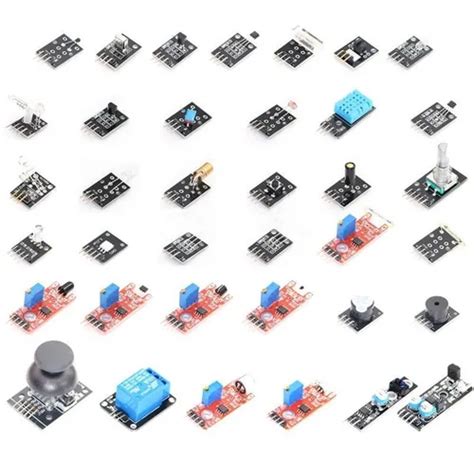 Kit Com 37 Módulos E Sensores Para Arduino Raspberry Pic Parcelamento