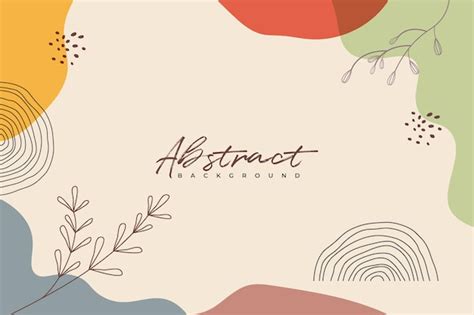 Premium Vector Abstract Minimalist Hand Drawn Background