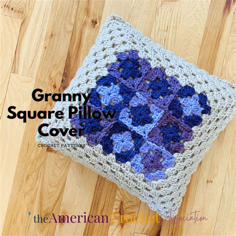 Granny Square Crochet Pillow Cover Stop Scrolling Start Learning