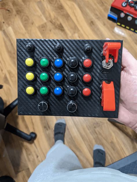 3d Printed Button Control Box For My Friends Sim Racing Setup R