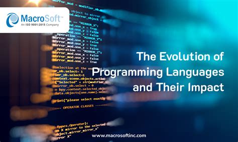 the evolution of programming languages a journey through time and parameters by priya