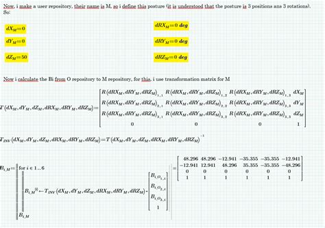 Transformation Matrix Ptc Community