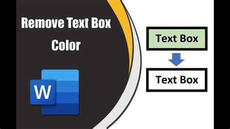 How To Remove Background Colour Of Text Box In Word YouTube