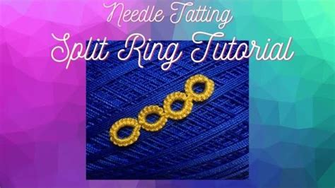 Split Ring Needle Tatting Needle Tatting Needle Tatting Tutorial Needle Tatting Patterns