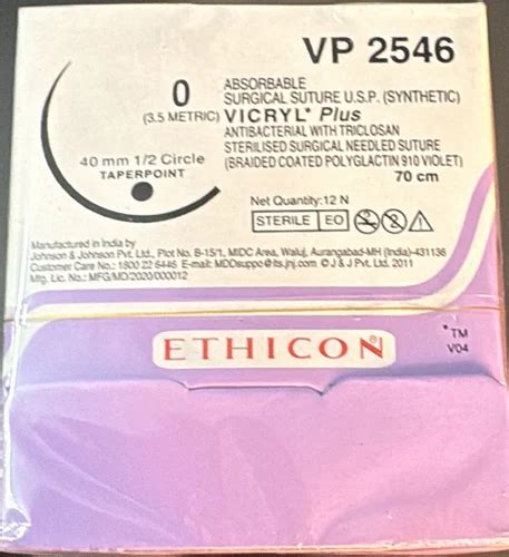 Vicryl Plus 0 2546 Size 1 0 At ₹ 1800 Box In Silchar Id 2855775530655