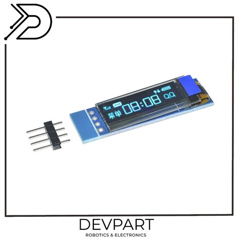 Jual Oled Lcd 091 Inch Blue I2c 128x32 Display Module For Arduino Biru