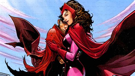 Scarlet Witch — Crimson Embrace Comic Hd Wallpaper