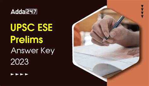 UPSC ESE Prelims Answer Key Direct Link To Download PDF