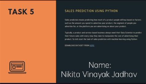 Video Nikita Jadhav On Linkedin Datascience Python Internship