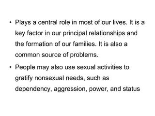 Human Sexuality Dimension Pyschological PPT Human Sexuality Dimension Pyschological PPT