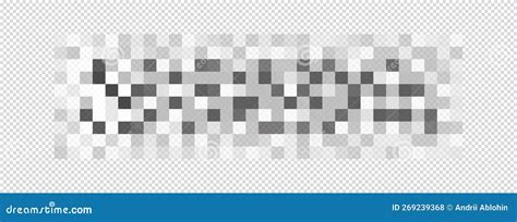Censor Blur Texture Gray Pixel Mosaic Texture Stock Vector