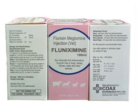 Flunixin Meglumine Injection 100 Ml Fluniximine 100ml At ₹ 840 Flunixin Injection In Chennai